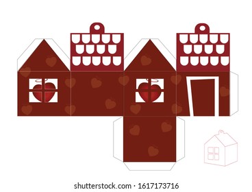 Cute Package Design Isolated On White Stock Vector (Royalty Free ...