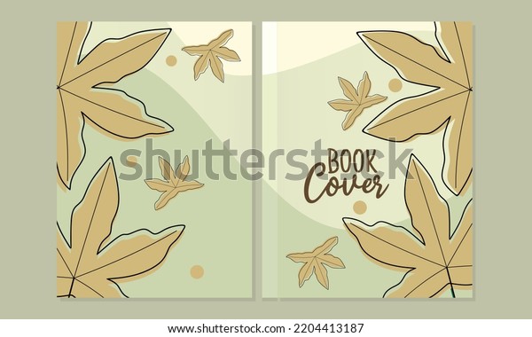 Cute Page Cover Book Set Abstract Stock Vector (Royalty Free ...