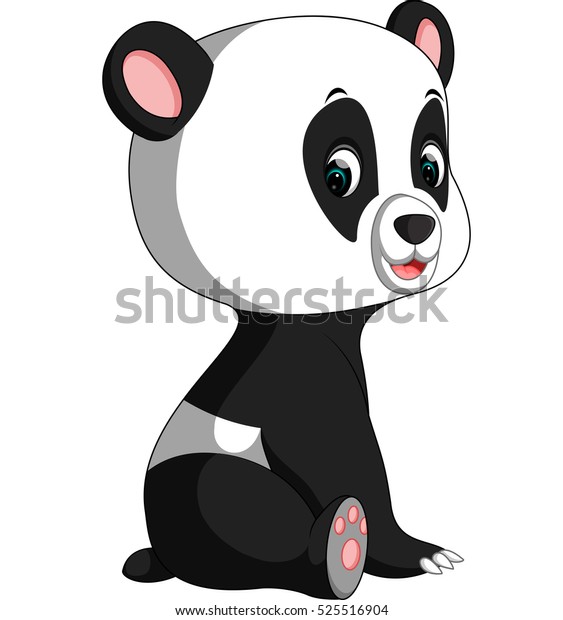 cute panda cartoon