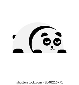 Cute Panda Cartoon On White Background Stock Vector (Royalty Free ...