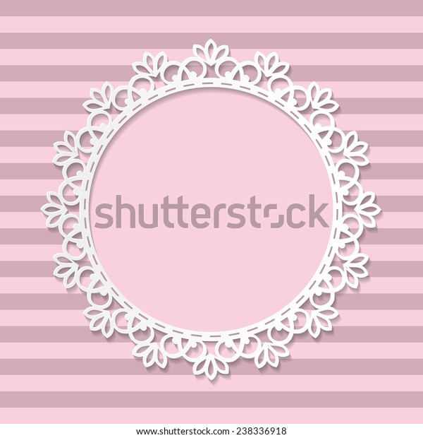 Cute Paper Cut Photo Frame Baby Stock-vektor (royaltyfri) 238336918 ...