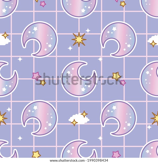 Cute Pastel Color Seamless Pattern Pink Stock Vector (Royalty Free ...