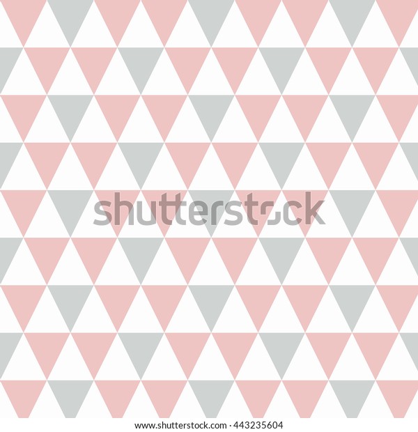 Cute Pastel Color Triangle Pattern Vector 스톡 벡터(로열티 프리) 443235604 ...