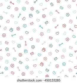 Cute Pastel Pattern Seamless Pretty Background Stock Vector (Royalty ...