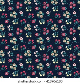 Cute Pattern Small Flower Small Colorful Stock Vector (Royalty Free ...