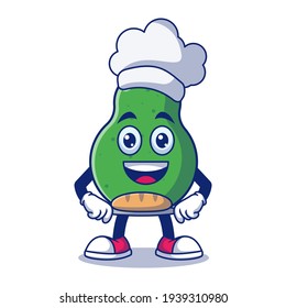 Cute Pear Chef Cartoon Vector Illustration Stock Vector (Royalty Free ...