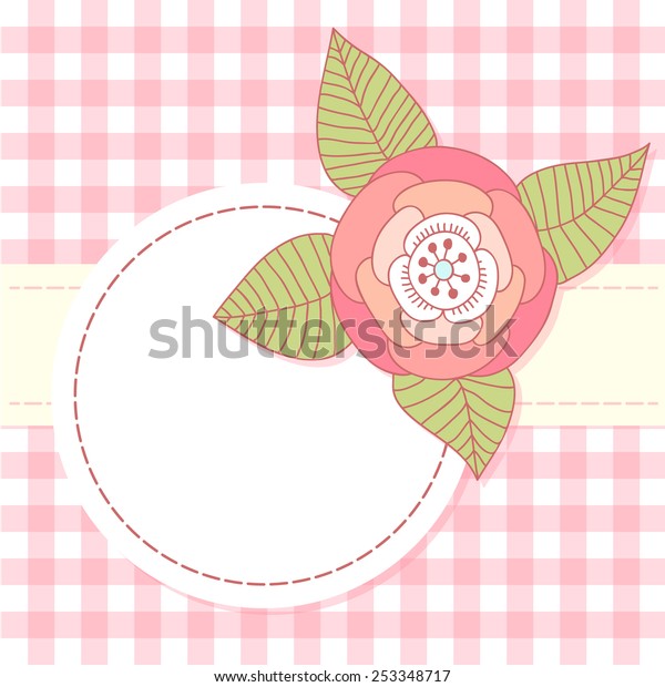 Cute Photo Frame Design Vector Scrapbook Stock Vector (Royalty Free ...