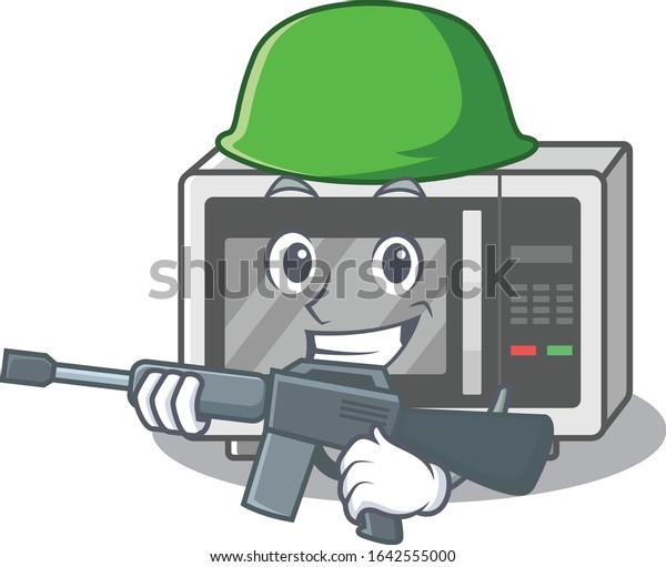 Cute Picture Microwave Army Machine Gun Stock Vector (Royalty Free ...