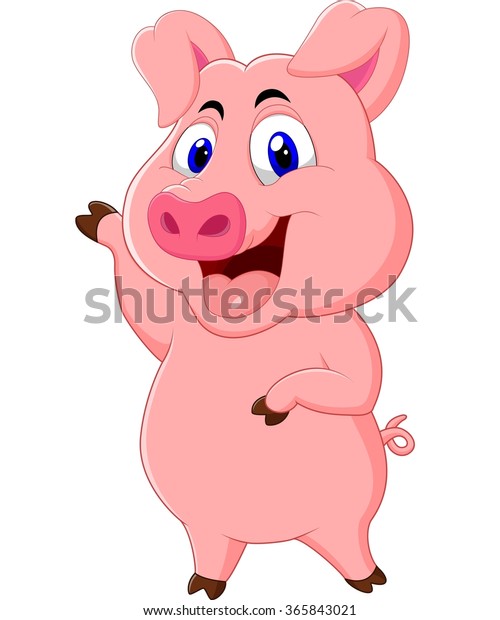 Cute pig cartoon