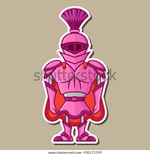 Cute Pink Knight Vector Design Stock Vector (Royalty Free) 430171339 ...