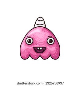 Cute Pink Monster Stock Vector (Royalty Free) 1326958937 | Shutterstock