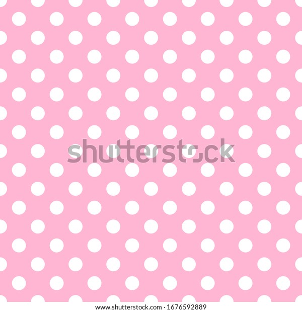 Cute Pink Seamless Pattern Dots Vector Stock Vector (Royalty Free ...