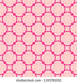 Cute Pink Vector Minimalist Seamless Pattern Stock Vector (Royalty Free ...