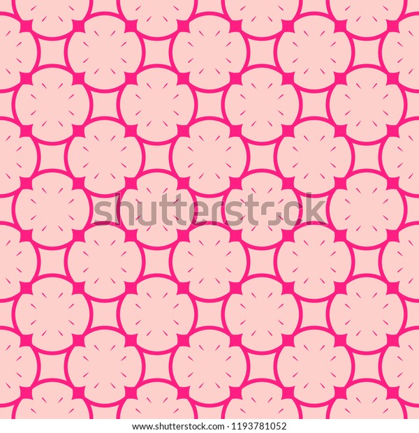 Cute Pink Vector Minimalist Seamless Pattern Stock Vector (Royalty Free ...
