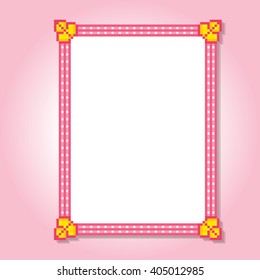 Cute Pixel Frame Pixel Art Old Stock Vector (Royalty Free) 405012985 ...
