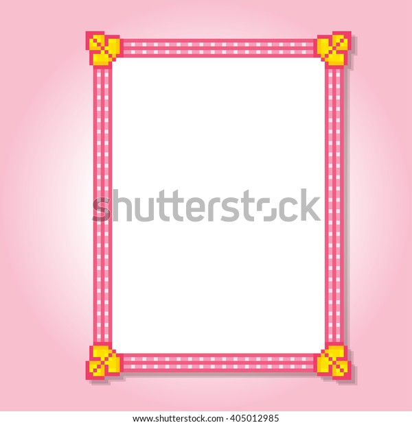 Cute Pixel Frame Pixel Art Old Stock Vector (Royalty Free) 405012985 ...