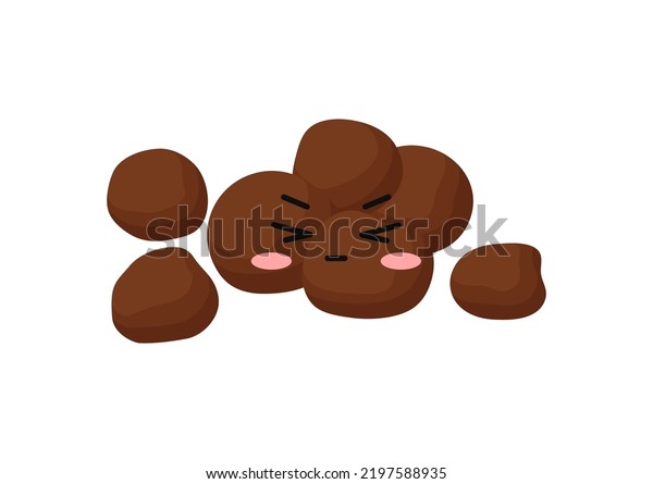 Cute Poop Excrement Bristol Scale Chart Stok Vektör (Telifsiz ...