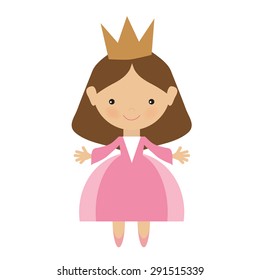 Cute Princess Vector Illustration Stock Vector (Royalty Free) 291515339 ...