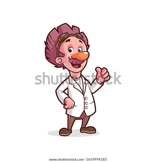 Cute Professor Character Design Vector Stock Vector (Royalty Free ...