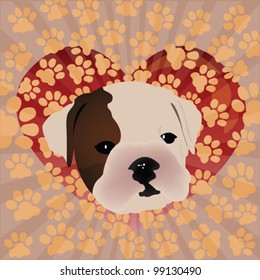 Cute Puppy Design Stock Vector (Royalty Free) 99130490 | Shutterstock