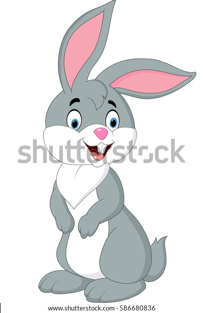 Cute Rabbit Cartoon: เวกเตอร์สต็อก (ปลอดค่าลิขสิทธิ์) 586680836 ...