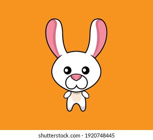 Cute Rabbit Cartoon Character Illustration Stock Vector (Royalty Free ...