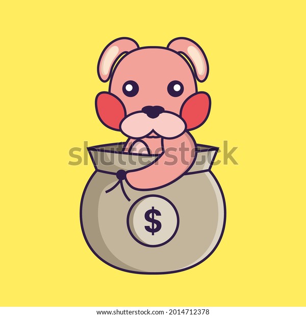 Cute Rabbit Money Bag Stock Vector (Royalty Free) 2014712378 | Shutterstock