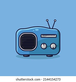 Cute Radio Drawing Vector Art On Stock Vector (Royalty Free) 2144154273 ...