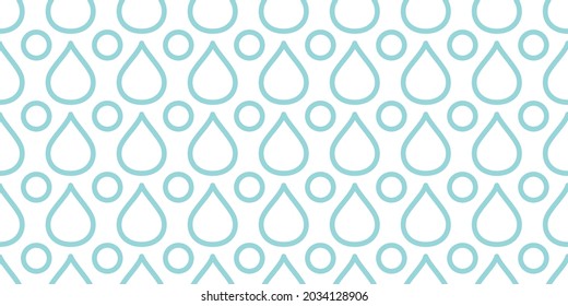 Cute Rainy Shapes Background Seamless Patternvector Stock Vector ...