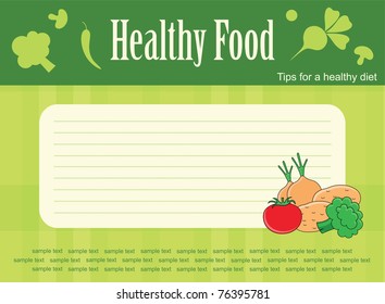 Cute Recipe Label Vector Illustration Stock Vector (Royalty Free ...