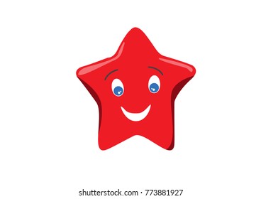 Cute Red Star Stock Vector (Royalty Free) 773881927 | Shutterstock