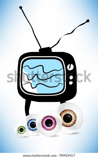 Cute Retro Tv Vector Stock Vector (Royalty Free) 78903457 | Shutterstock