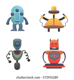 Cute Robots Set Robot Vectoor Illustration Stock Vector (Royalty Free) 572955289 | Shutterstock