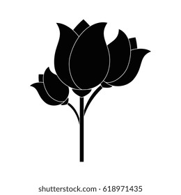 Cute Rose Decorative Icon Stock Vector (Royalty Free) 618971435 ...