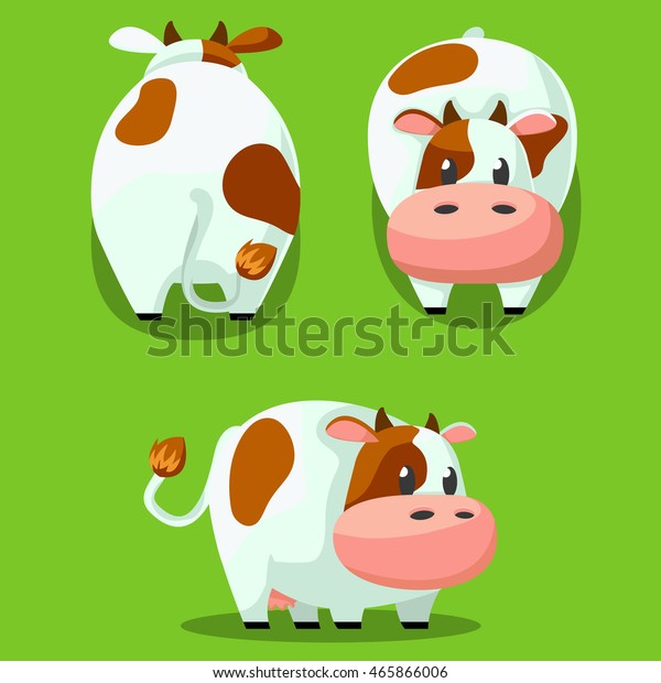 Cute Round Animals Stylized Pets Vector Stock Vector (Royalty Free ...