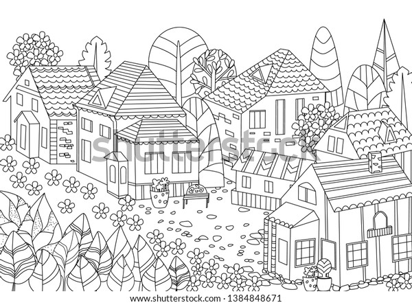 10,408 Cute Home Coloring Page Images, Stock Photos & Vectors ...