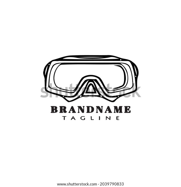 Cute Safety Glass Logo Template Icon Stock Vector (Royalty Free ...