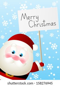 Cute Santa Paper Plate Stock Illustration 228007186