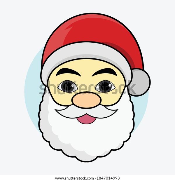 Cute Santa Vector Icon 001 Stock Vector (Royalty Free) 1847014993 ...
