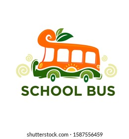 Cute School Bus Logo Concept Stock Vector (Royalty Free) 1587556459