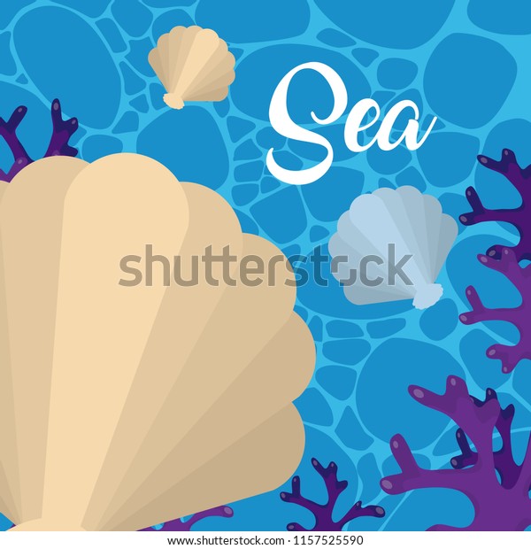 Cute Sea Cartoons Stock Vector (Royalty Free) 1157525590 | Shutterstock