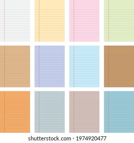 Cute Set Notebook Clipart Stock Vector (Royalty Free) 1974920477 ...