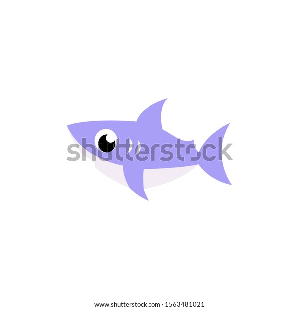 Cute Shark Vector Illustration Cute Shark Stock Vector (Royalty Free ...