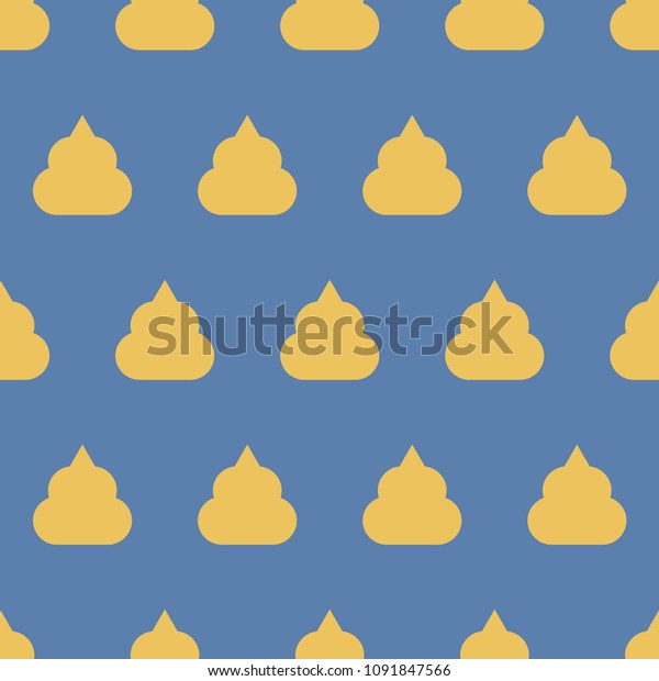 Cute Shit Pattern Seamless Background Can Stock Vector (Royalty Free ...