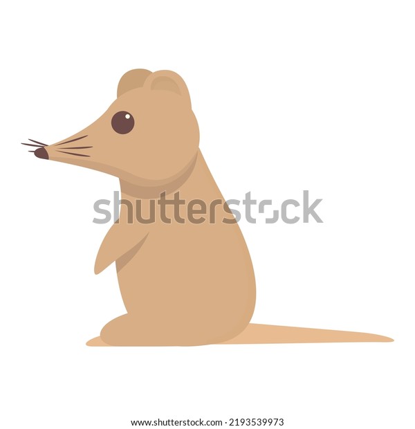 Cute Shrew Icon Cartoon Vector Domestic Stock Vector (Royalty Free ...