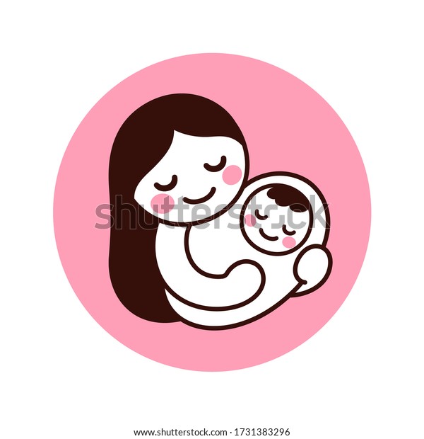 Dessin mignon et simple de maman : image vectorielle de stock (libre de ...