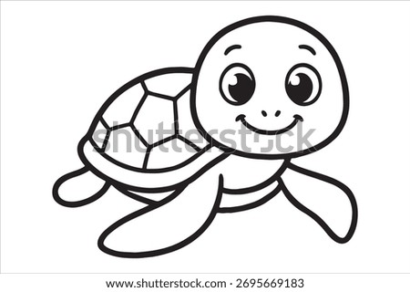Sea Turtle Line Drawing | Free download on ClipArtMag
