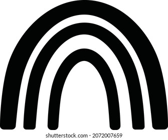 Cute Simple Little Rainbow Minimal Stock Vector (Royalty Free ...