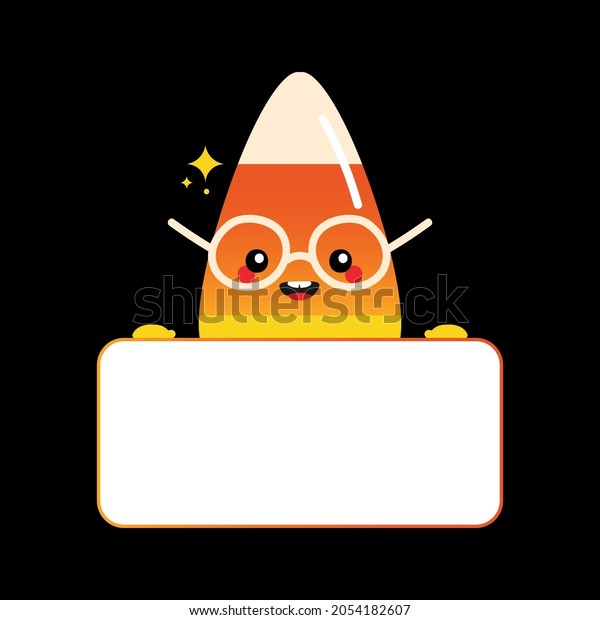 Cute Smiling Candy Corn Cartoon Character Stock Vector (Royalty Free ...