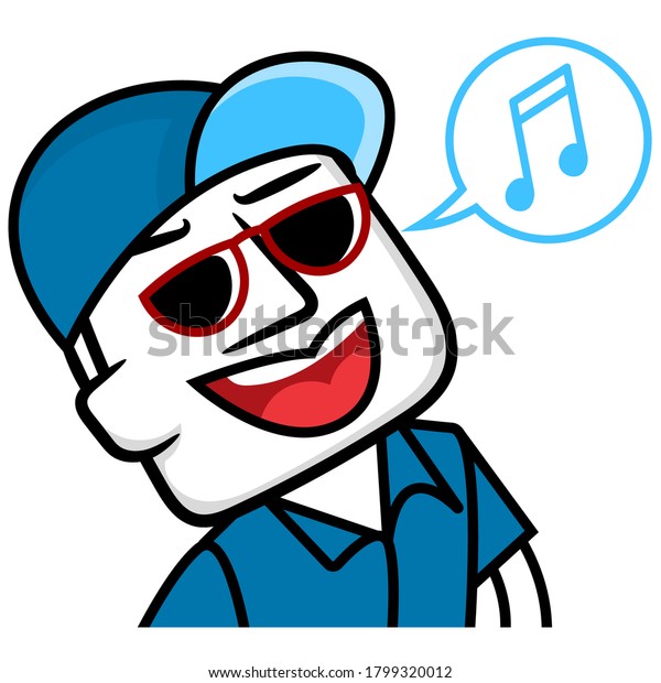 Cute Smiling White Man Cartoon Vector Stock Vector (Royalty Free ...